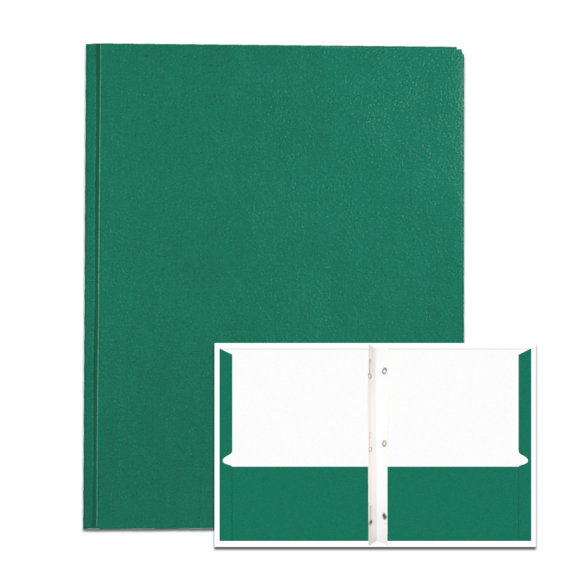 POCKETS&PRONGS 11.75"x9.5" DK GREEN | Pocket Folders | Roaring Spring ...