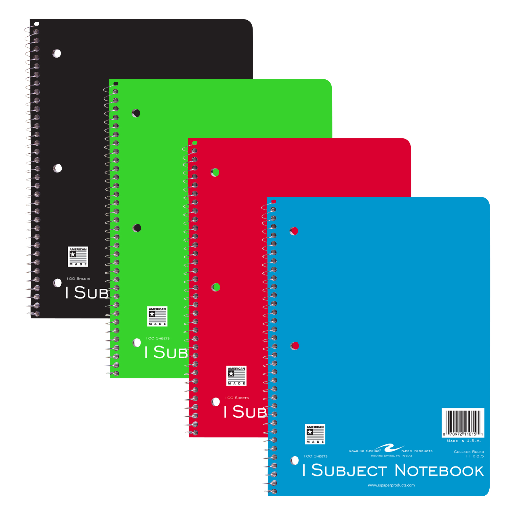 11" Subject Notebooks | Notebooks & Paper Products | Roaring Spring ...