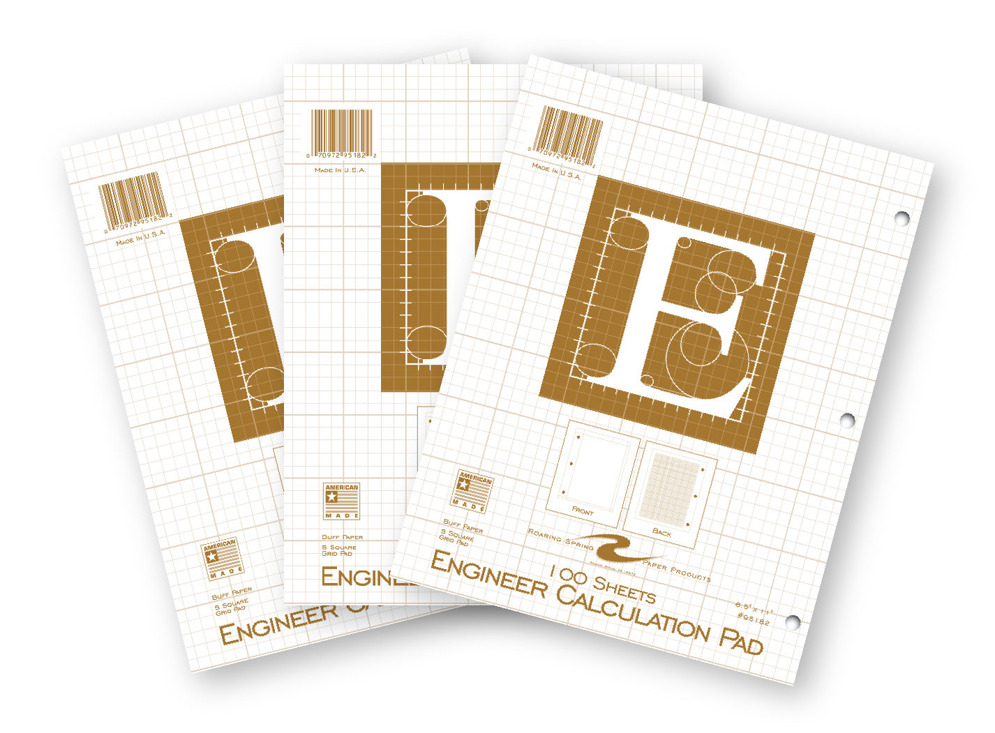 Roaring Spring Engineering Pad, 8.5" x 11" | Engineering Products ...