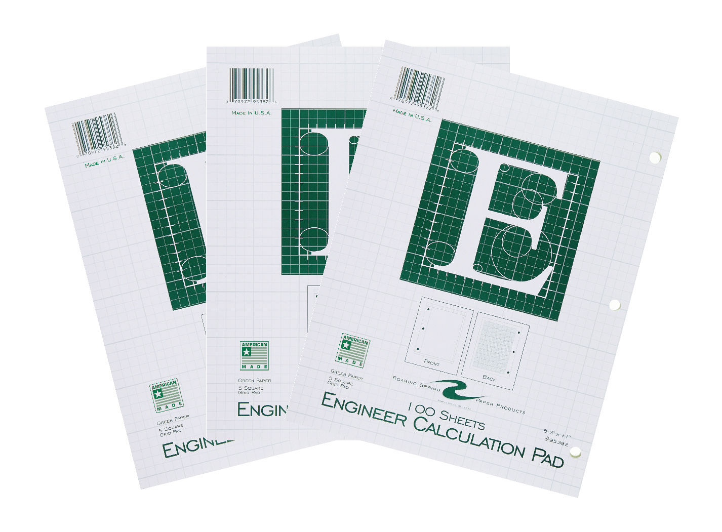 Roaring Spring Engineering Pad, 8.5" x 11" | Engineering Products ...