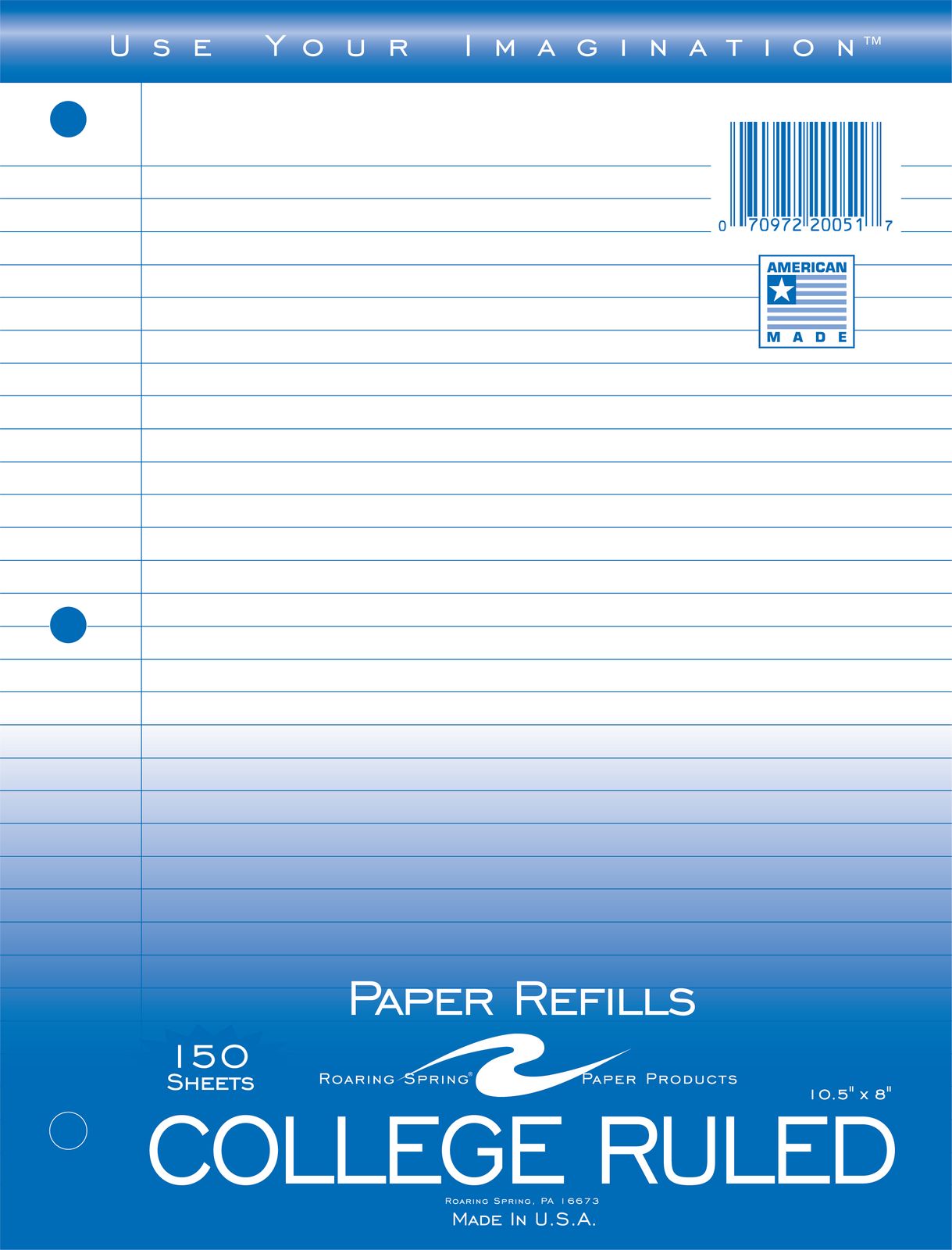 FILLER PAPER 8"x10.5" CM | Filler Paper | Roaring Spring Paper Products