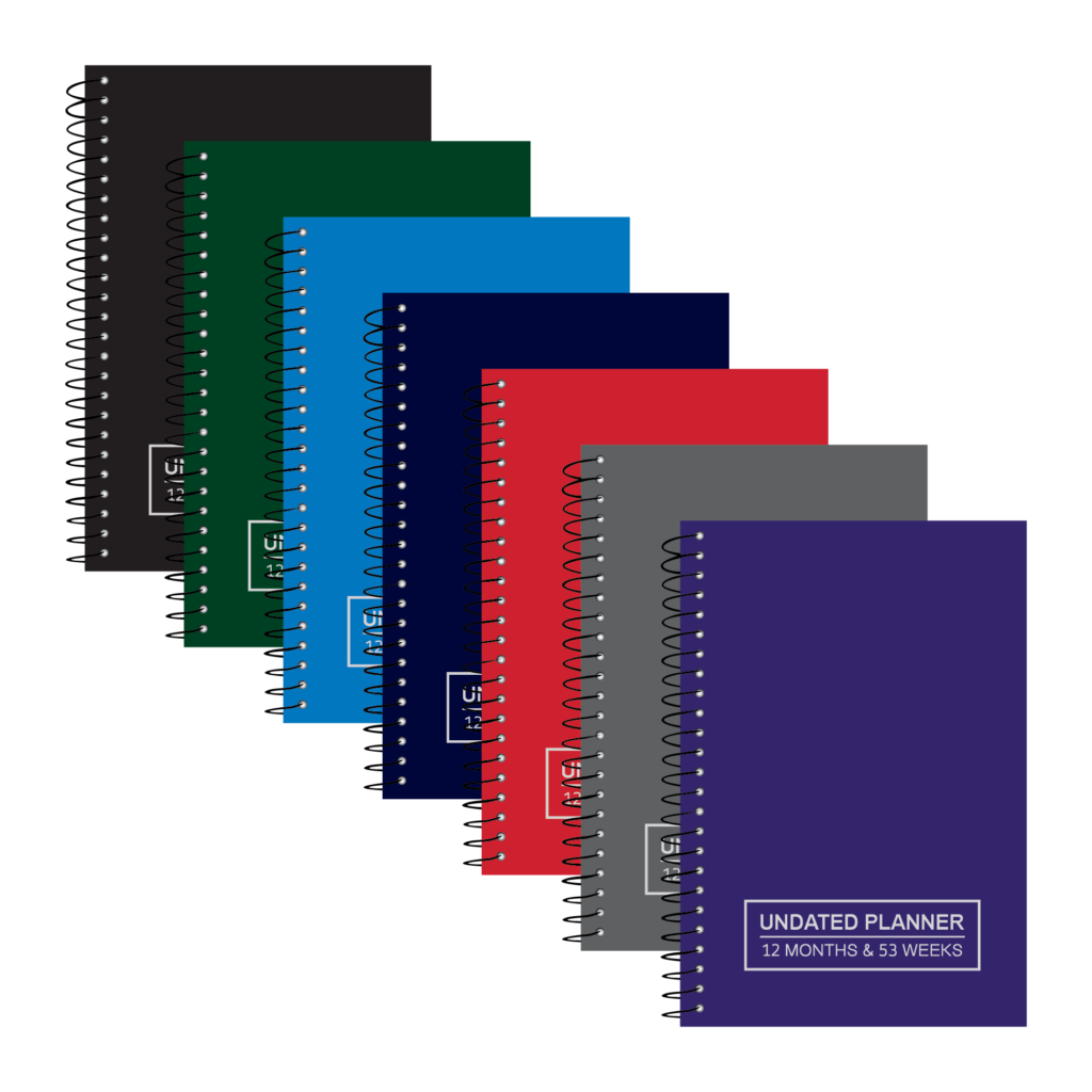 Undated Planner 12 Monthly And 52 Weekly Spreads Planners Roaring